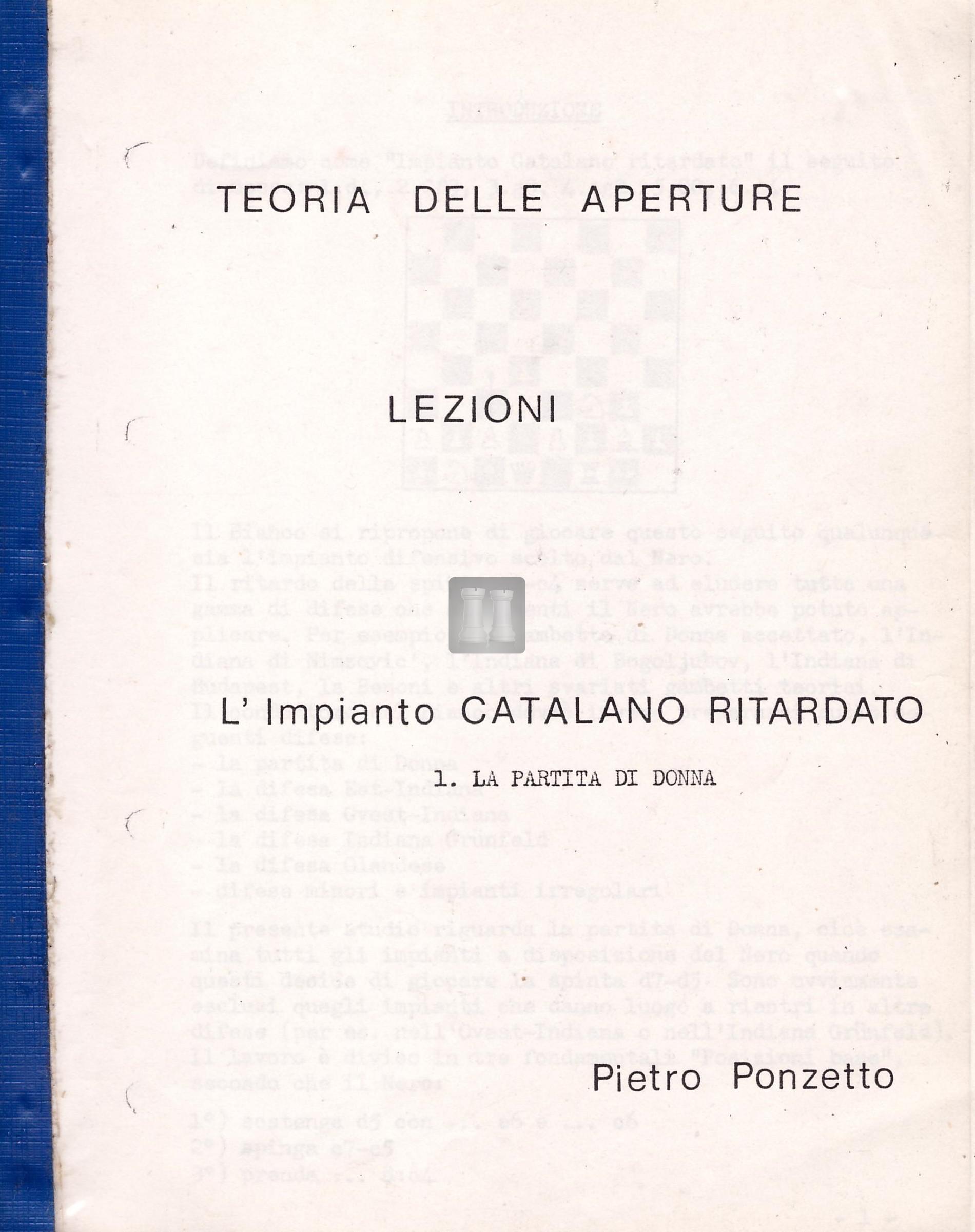 L'Impianto Catalano ritardato - 2nd hand