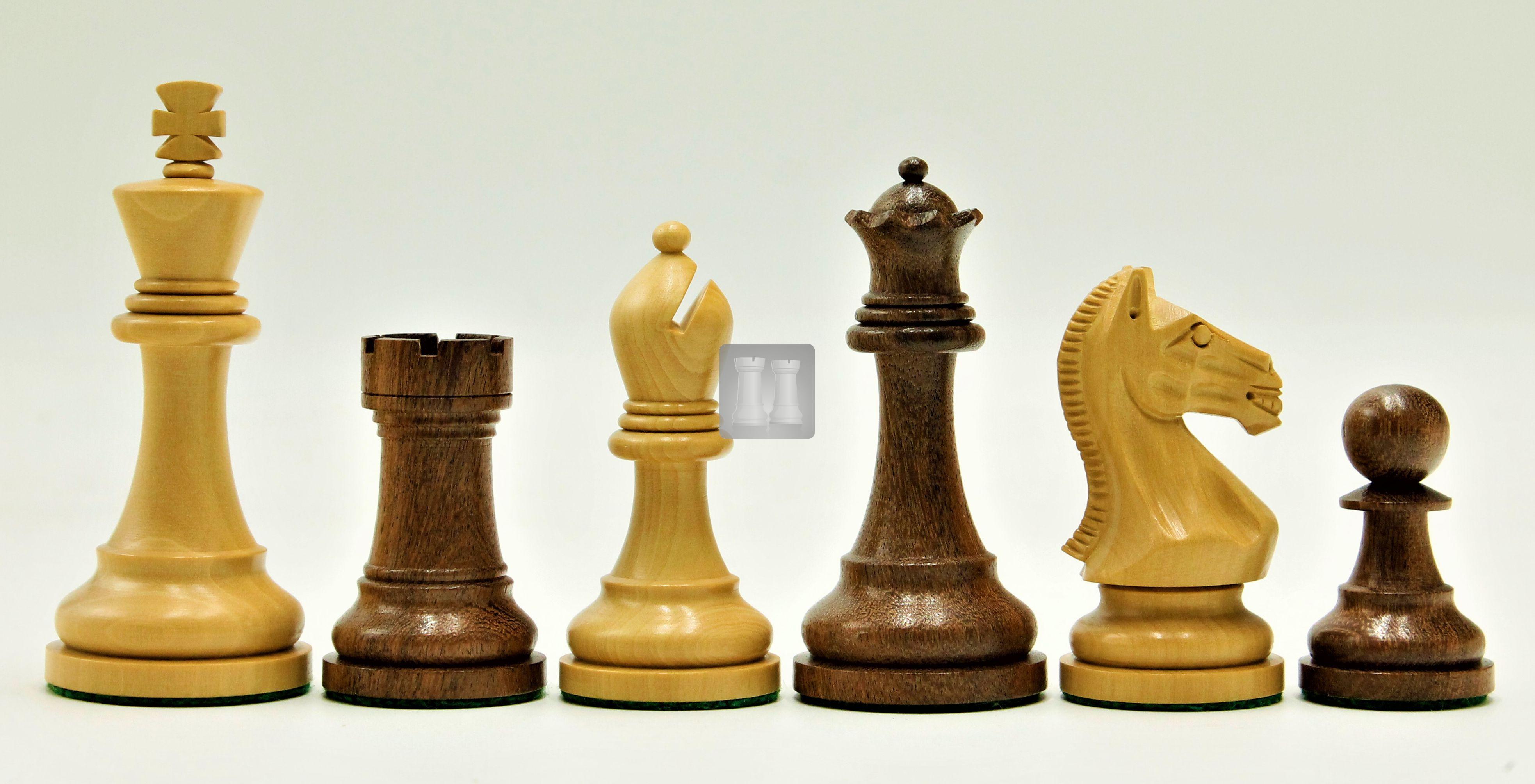 Re mm 97 Scacchi in bosso-acacia modello "Reube"