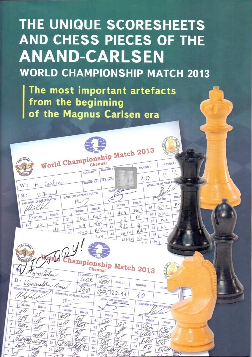 The unique scoresheets and chess pieces of the Anand-Carlsen World ...